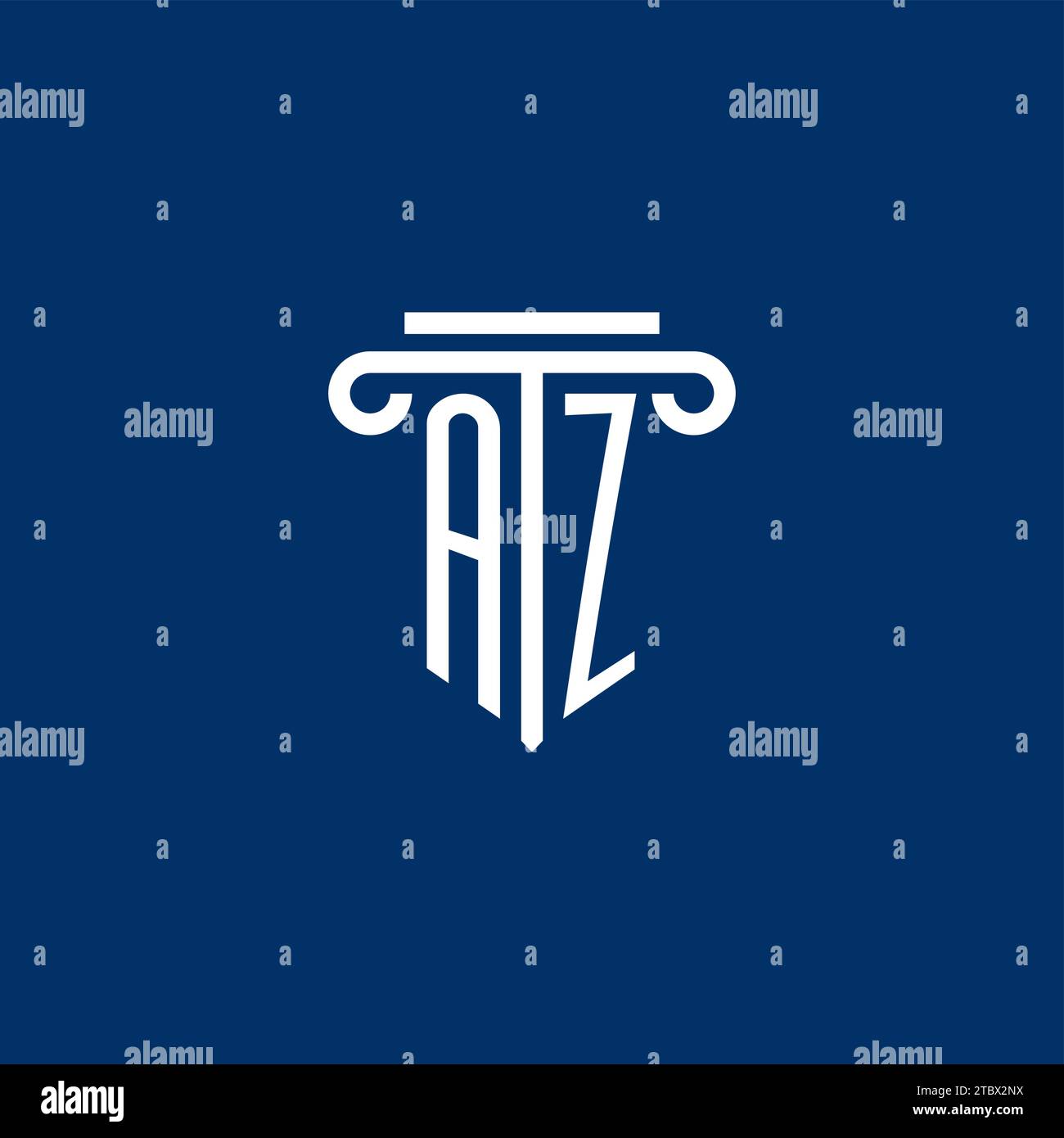 Az initials Stock Vector Images - Alamy