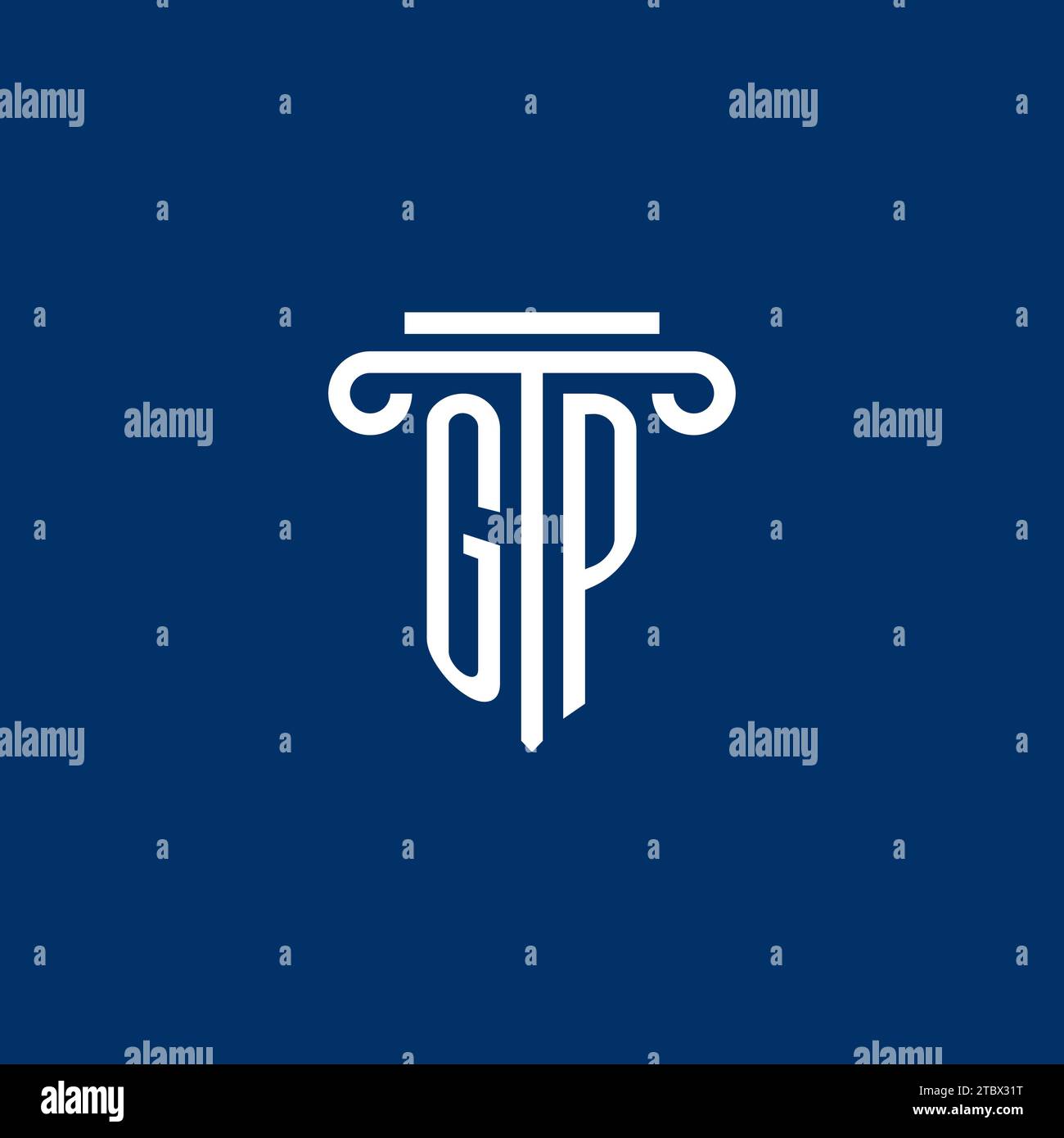 Gp initials logo hi-res stock photography and images - Alamy