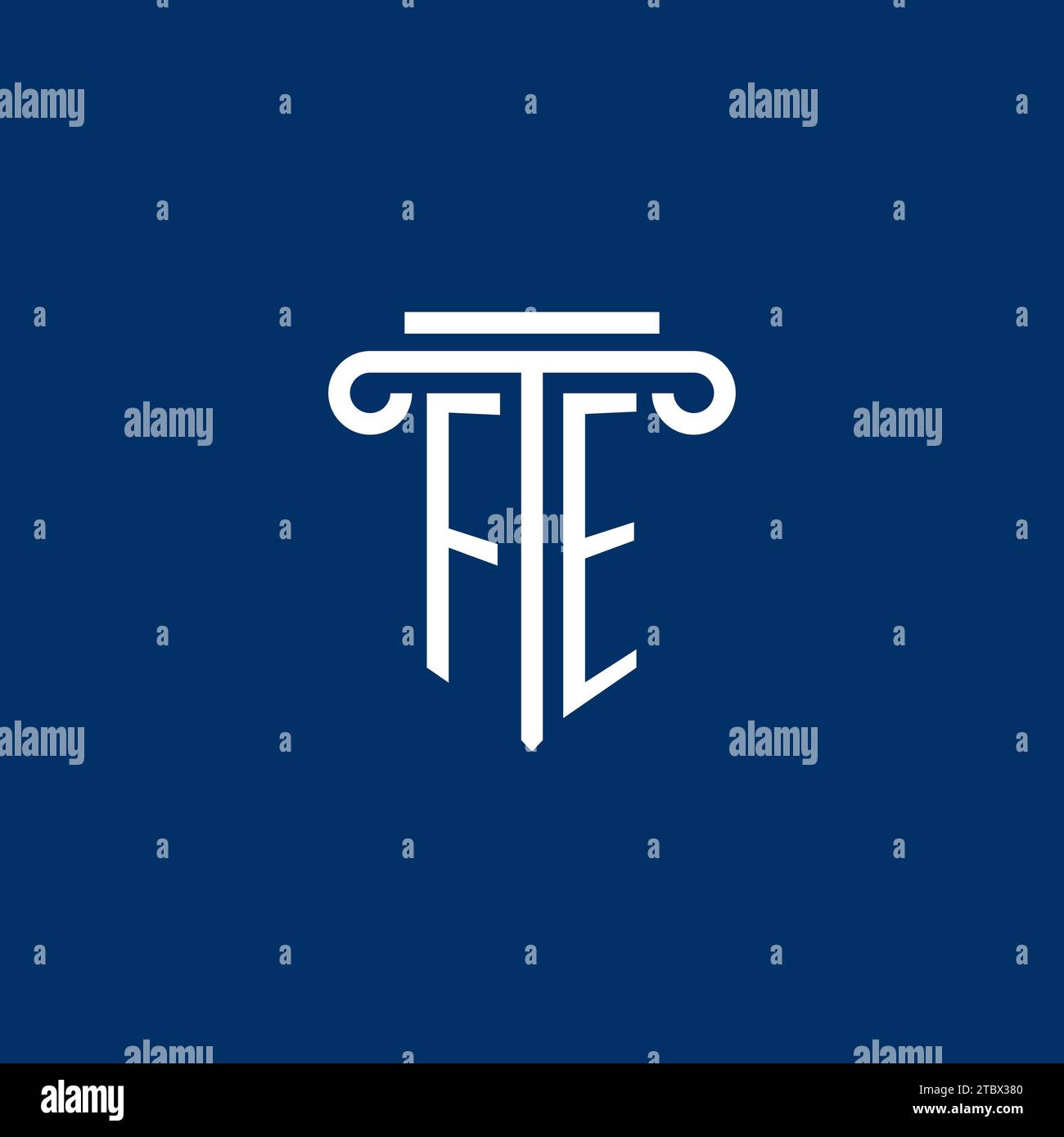 Initial fe logo hi-res stock photography and images - Alamy