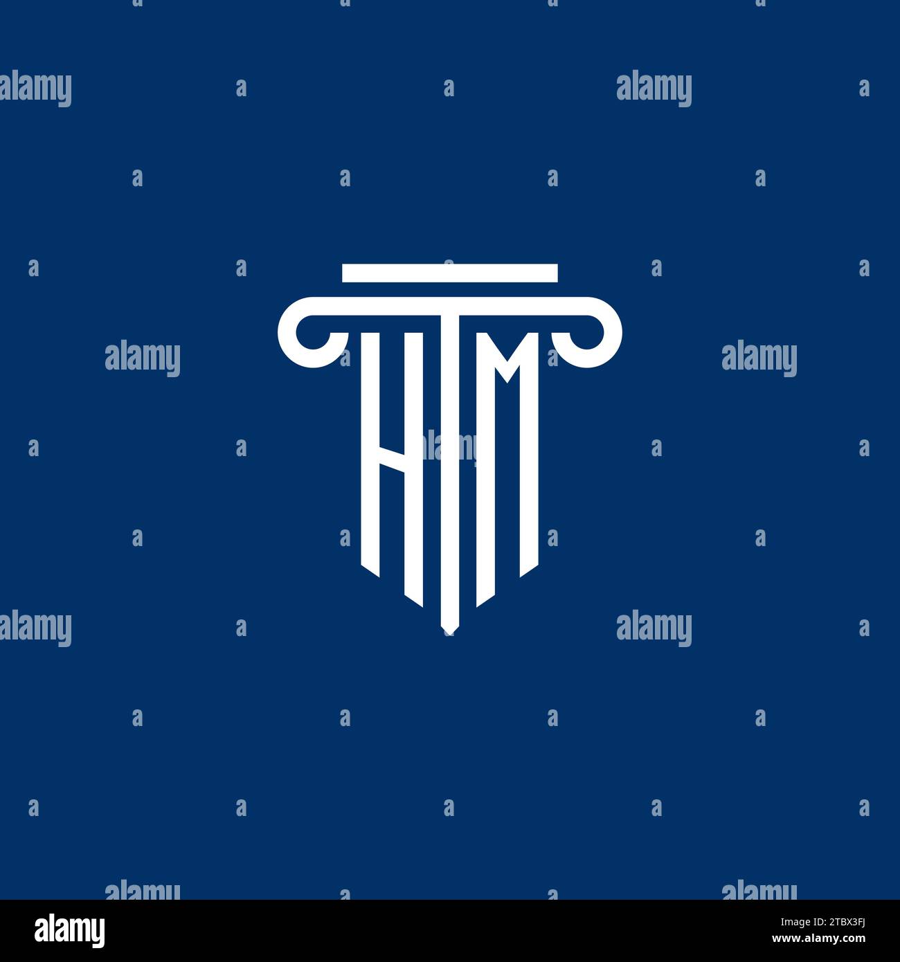 Hm initial logo hi-res stock photography and images - Alamy