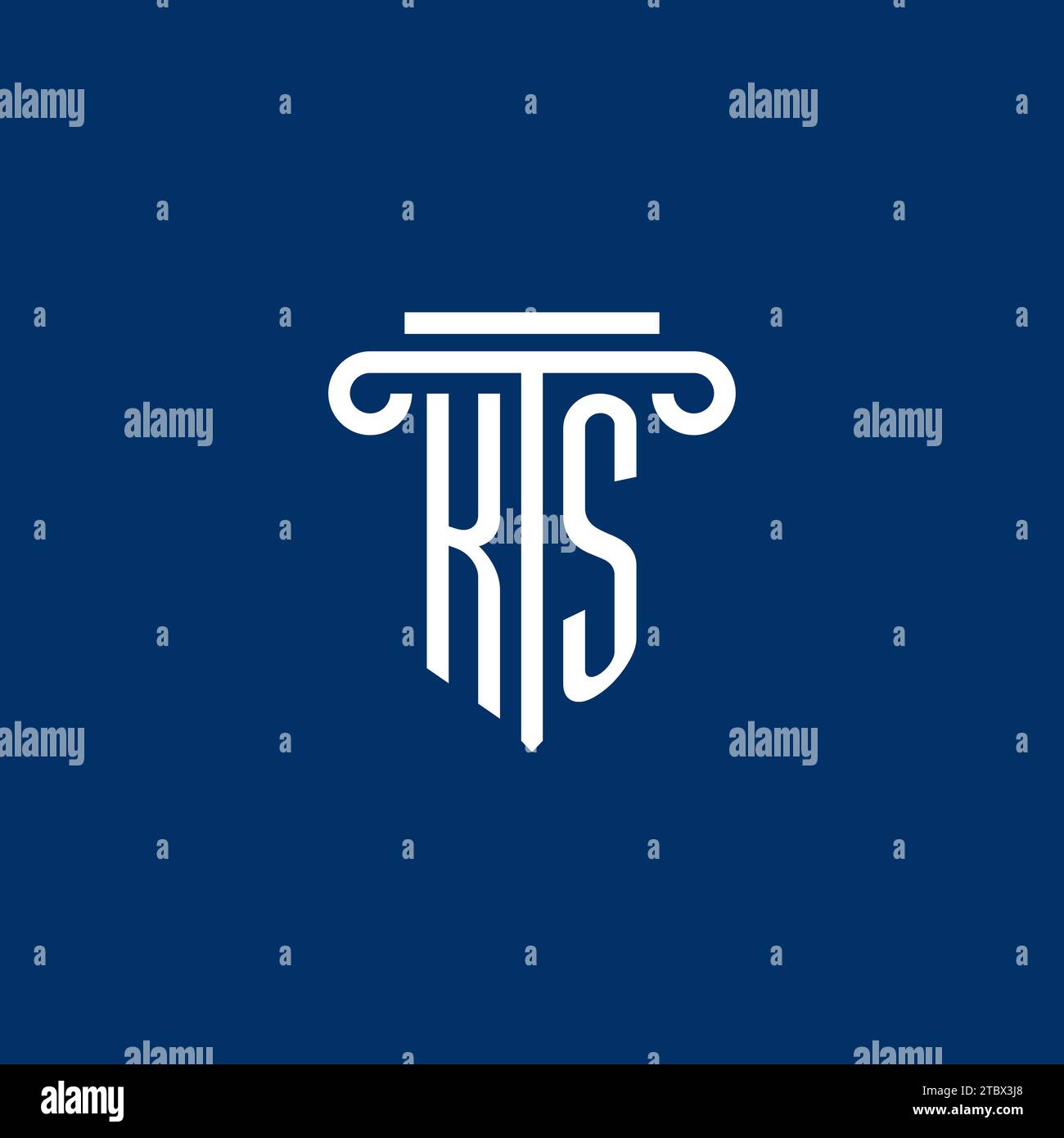 Initial ks logo hi-res stock photography and images - Alamy