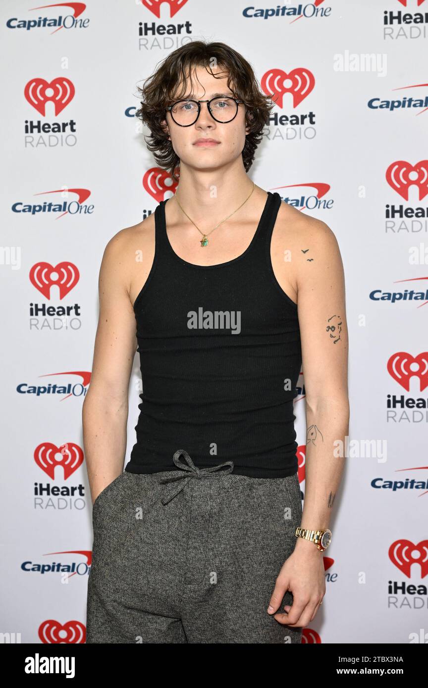 David Kushner arrives at the iHeartRadio Jingle Ball on Friday, Dec. 8 ...