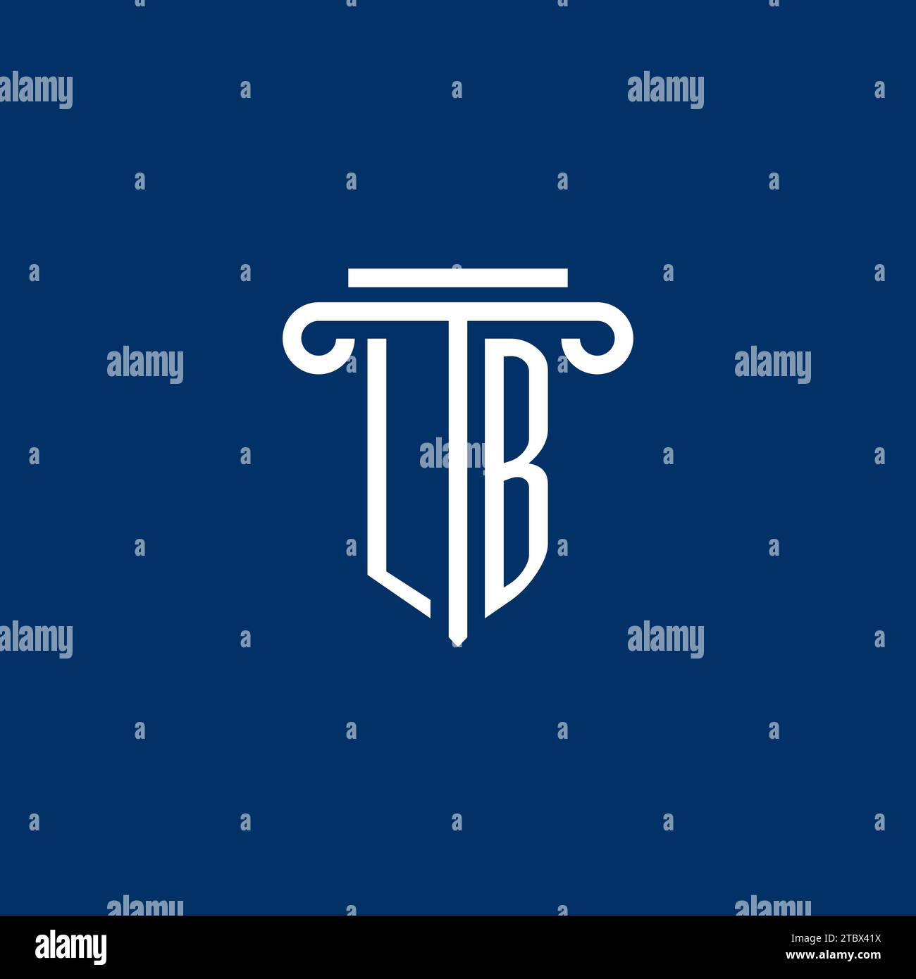 Lb Initial Logo Stock Vector Images Alamy