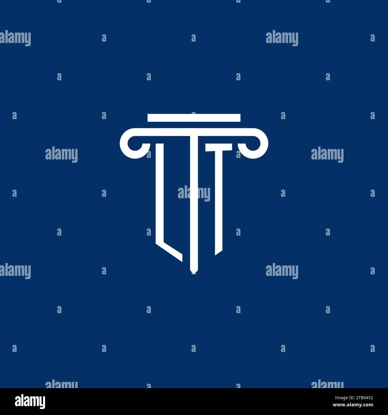 Initial lt logo hi-res stock photography and images - Alamy