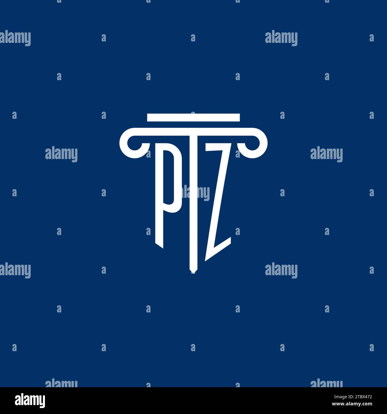 Letter pz logo hi-res stock photography and images - Alamy