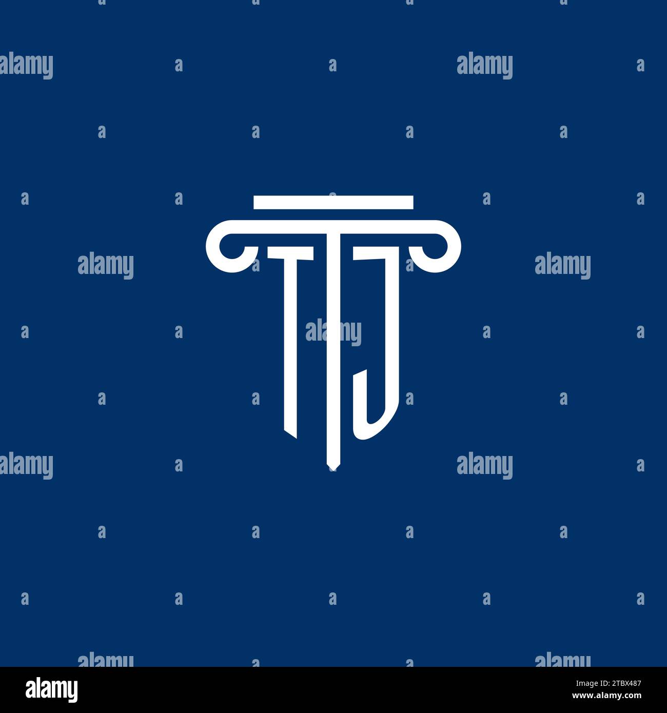 Initial tj logo hi-res stock photography and images - Alamy