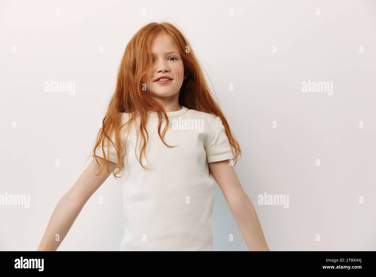 Female childhood beauty portrait children white cute girl little young ...