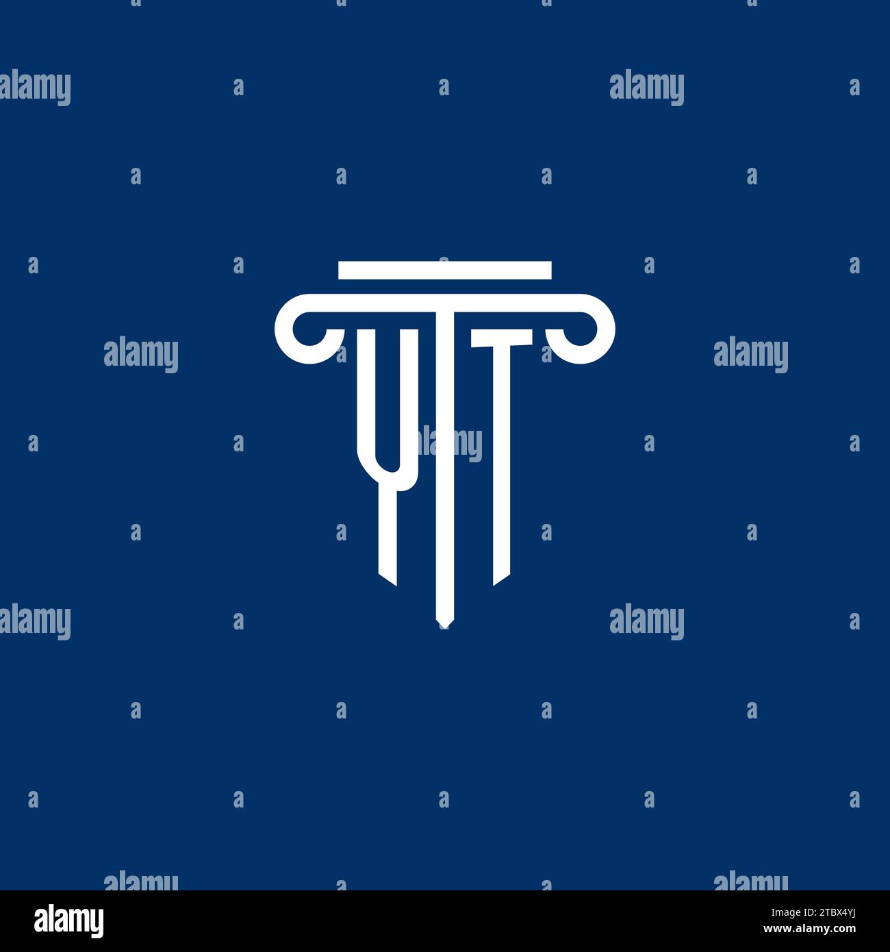 Yt initials logo Stock Vector Images - Alamy