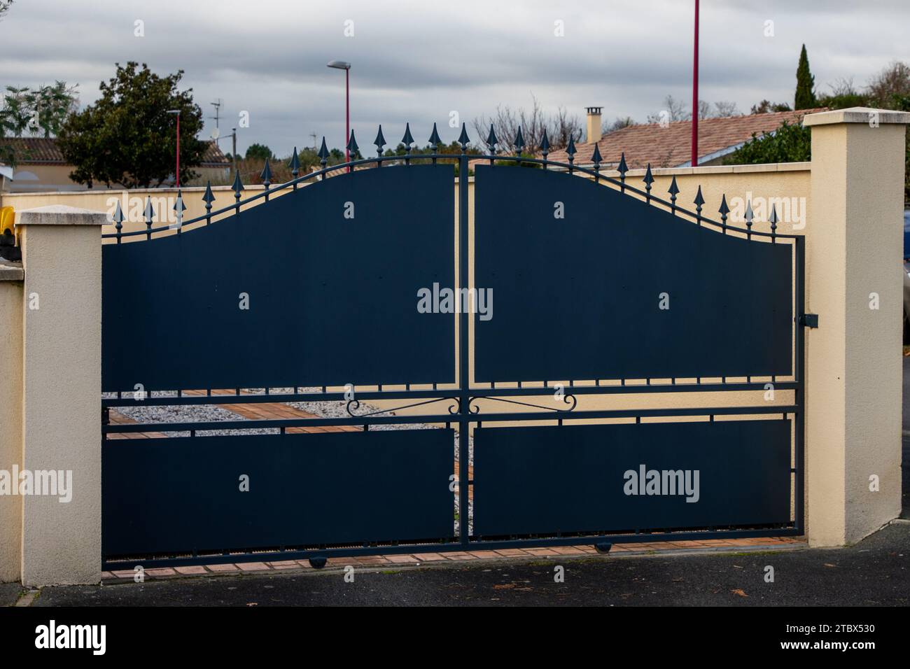 portal dark grey classic steel old retro style sliding gate classical ...