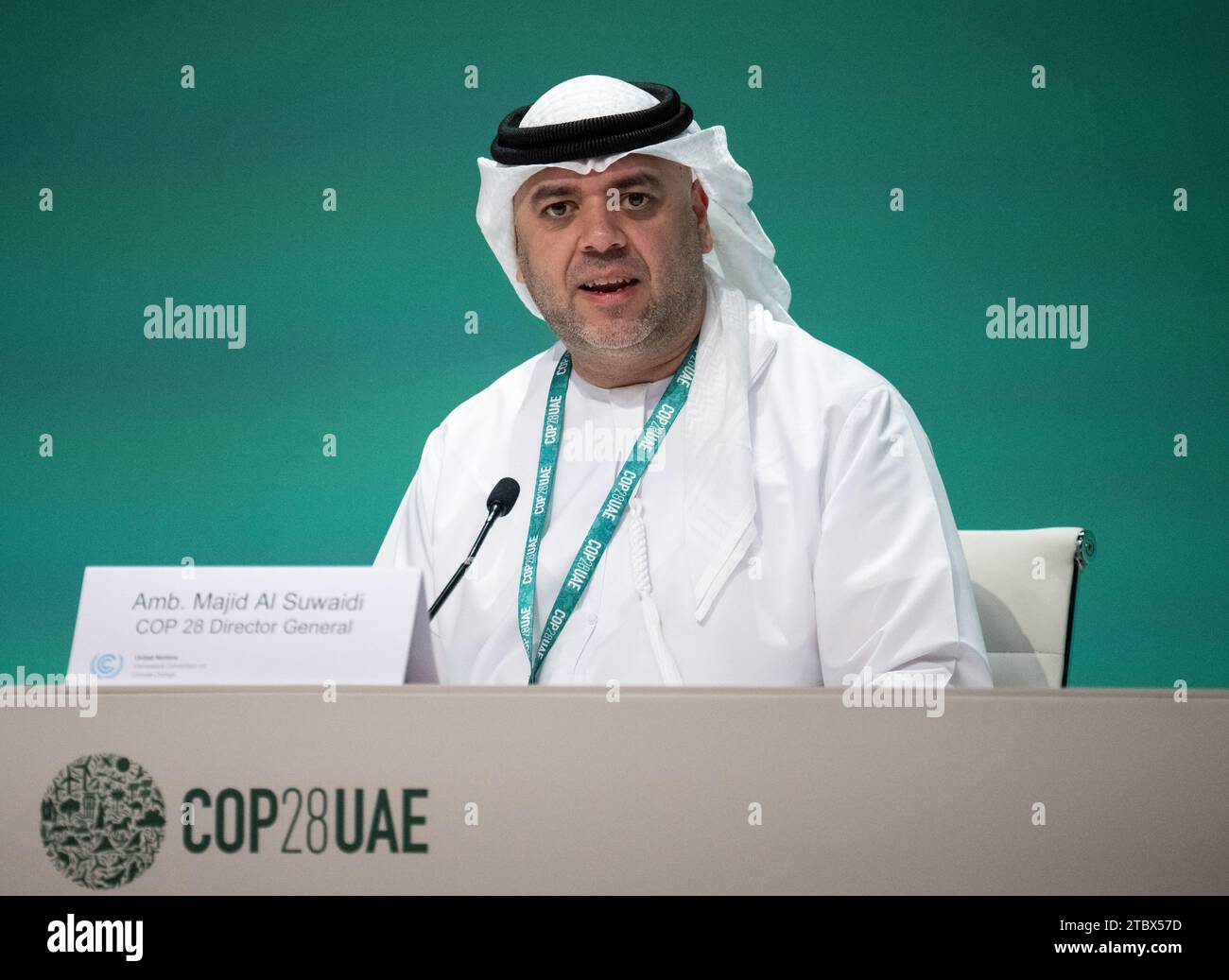 Dubai, United Arab Emirates. 09th Dec, 2023. Majid Al Suwaidi, COP28 ...