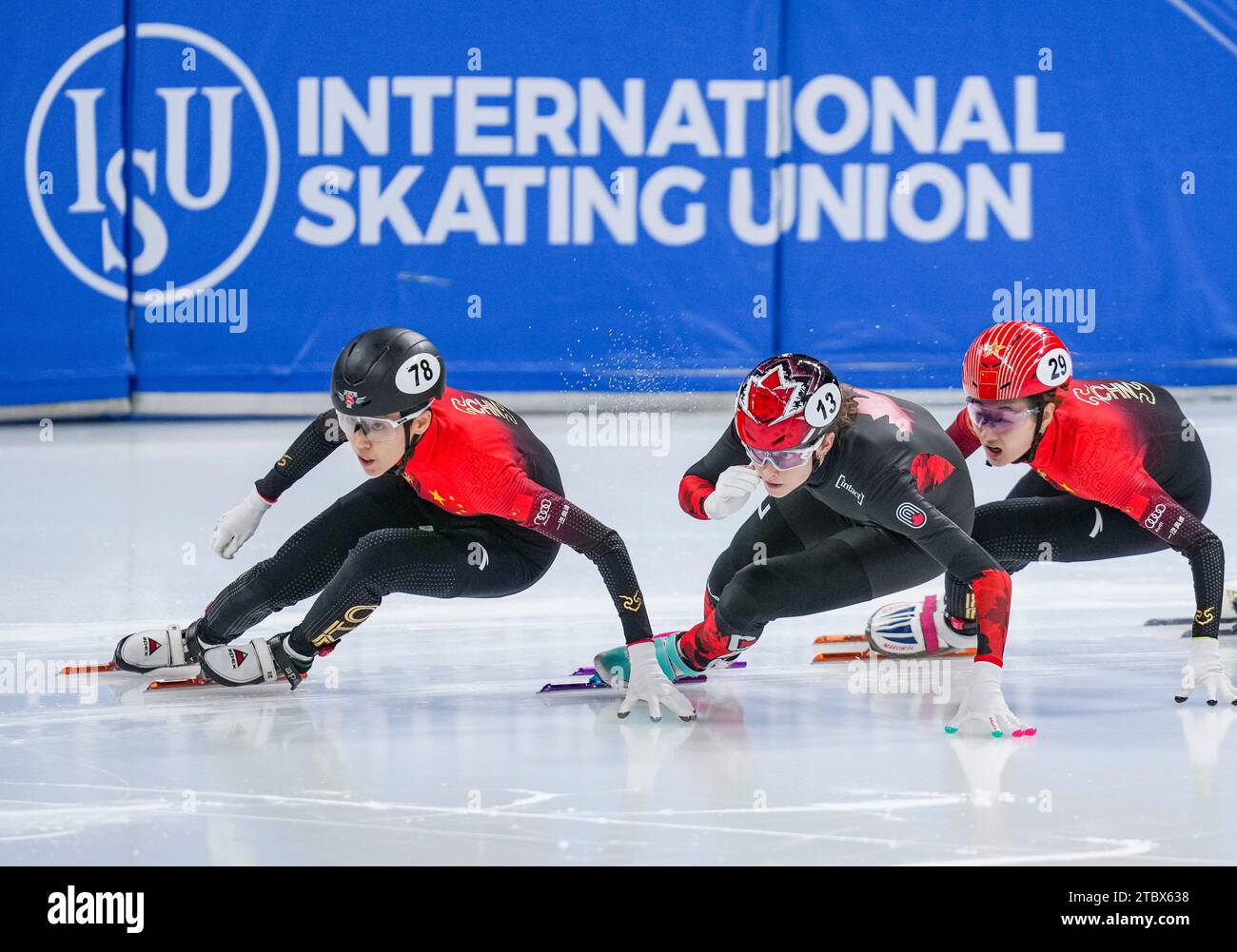 Beijing, China. 9th Dec, 2023. Fan Kexin (L) and Wang Xinran (R) of ...