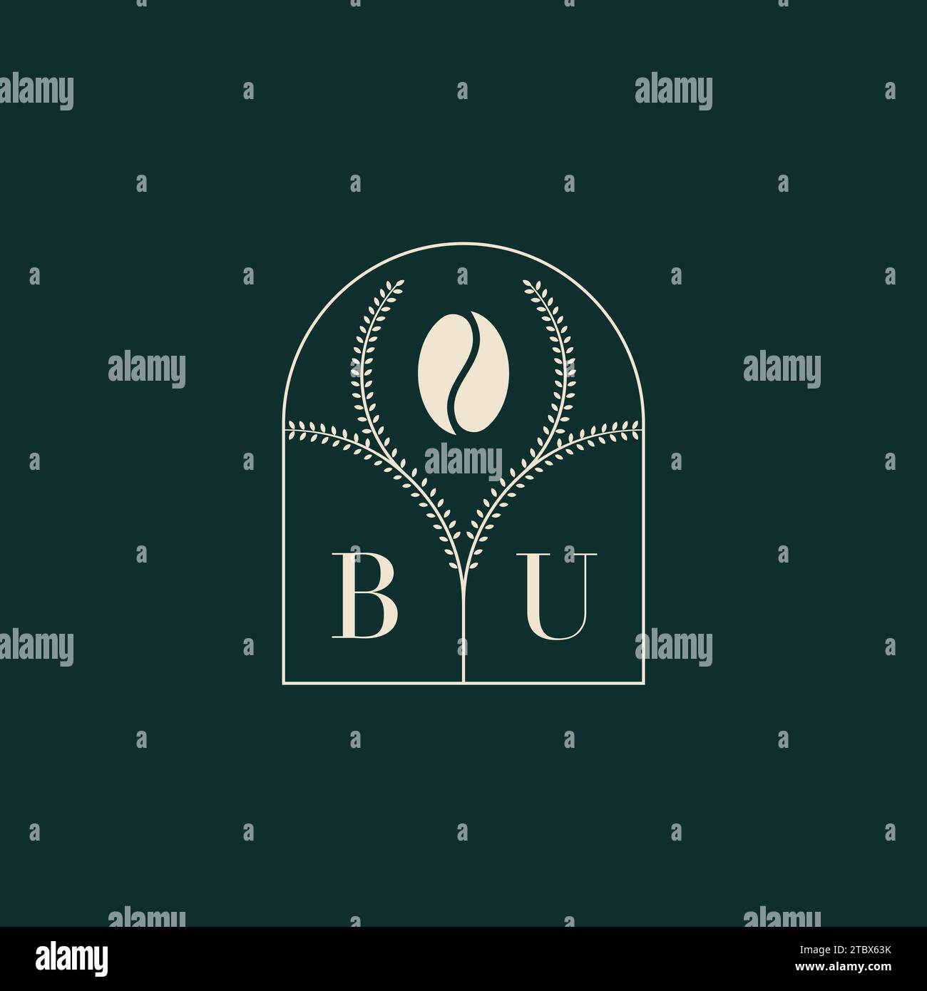 Bu minimal logo design Stock Vector Images - Alamy