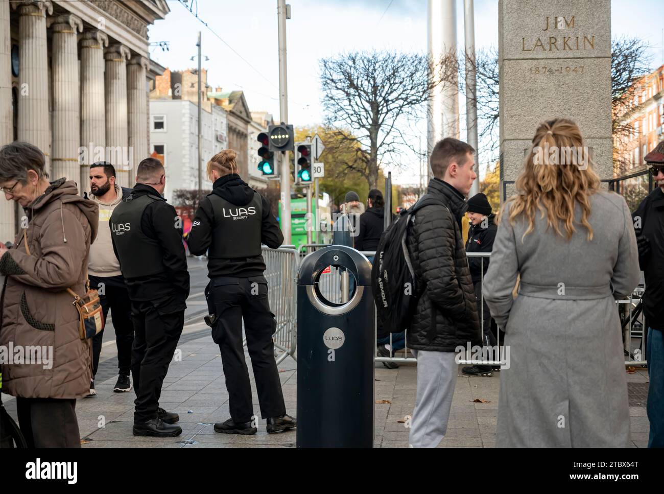 Luas' security officers seen wearing anti-stab vest during their street ...