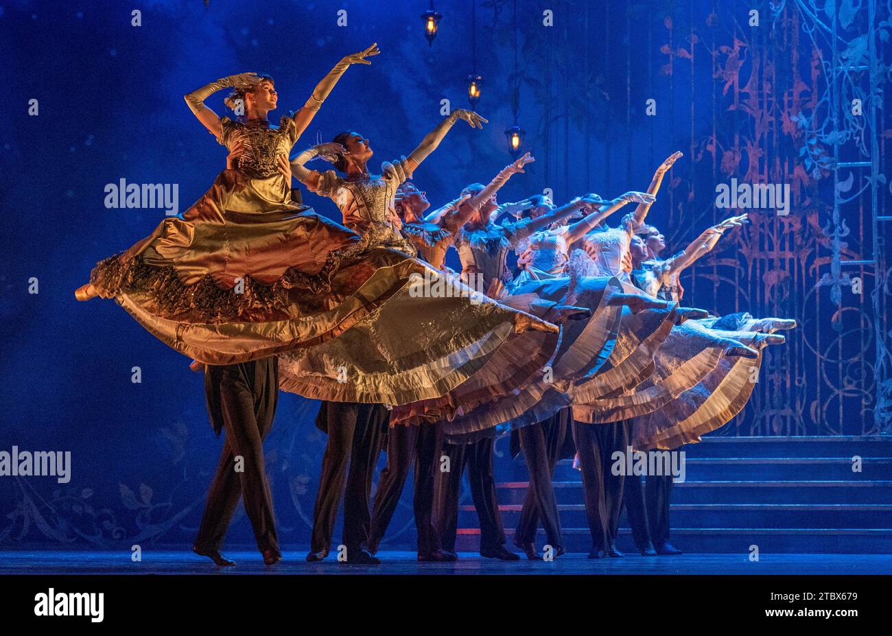 Dancers on stage during the dress run for Scottish Ballet's production ...