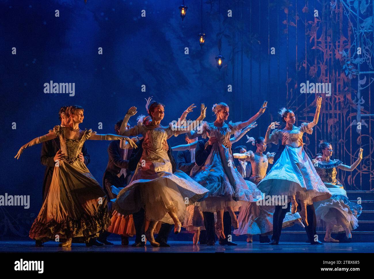 Dancers on stage during the dress run for Scottish Ballet's production ...