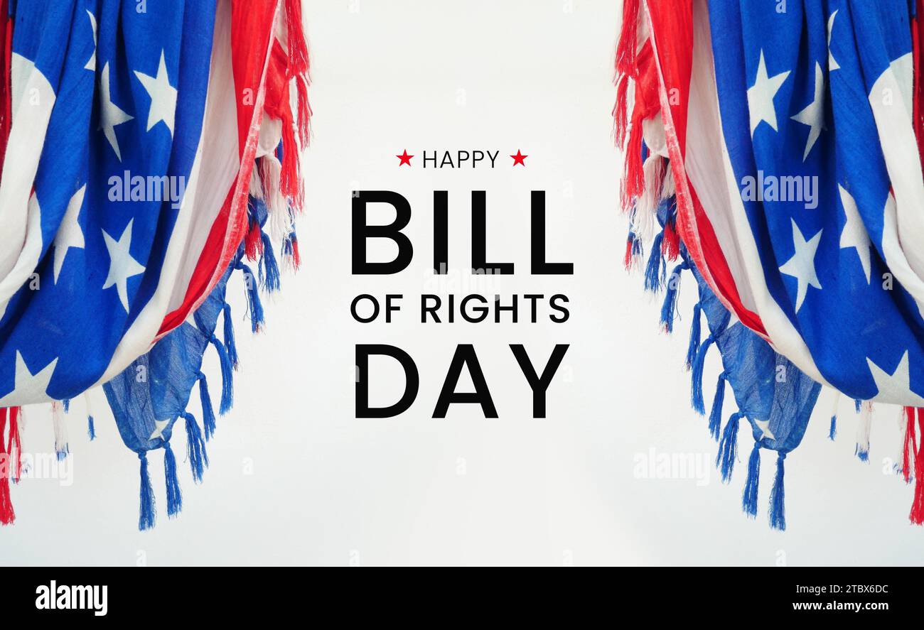 Happy Bill of Rights Day. December 15. USA Holiday concept. Suitable ...