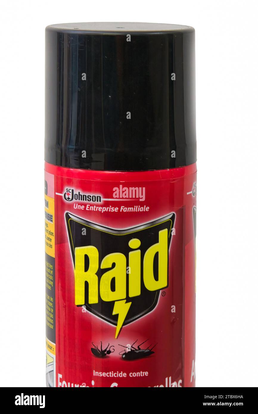 Raid insect-killing spray Stock Photo - Alamy