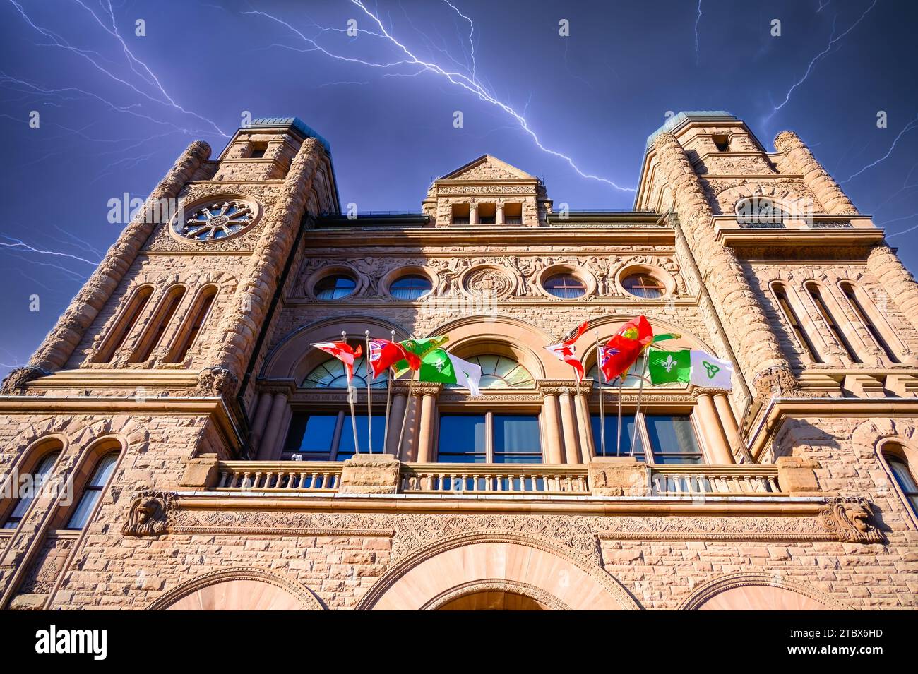 Ontario Legislative Building (1859) or Queen's Park, Toronto, Canada ...