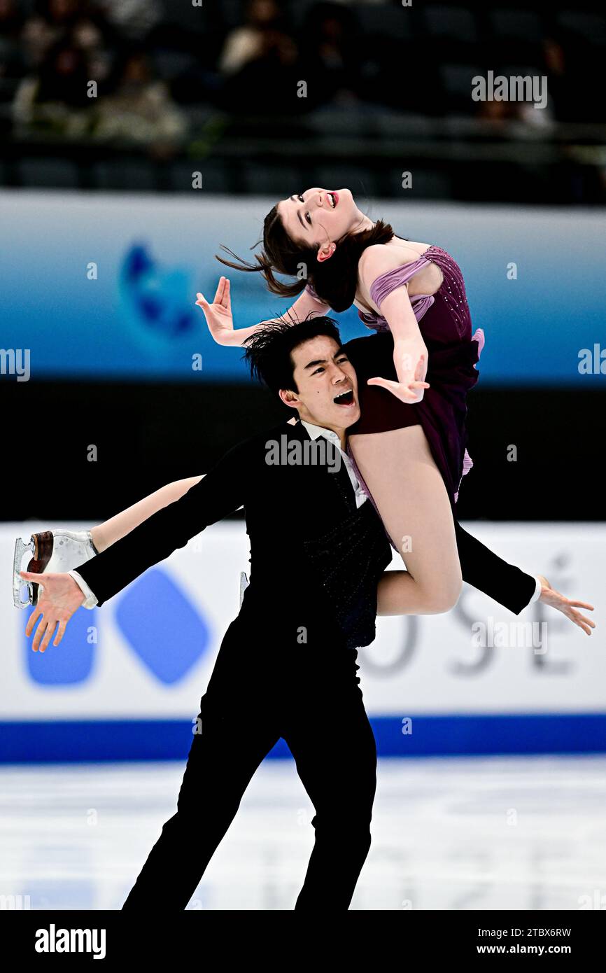 Yahli PEDERSEN & Jeffrey CHEN (USA), during Junior Ice Dance Free Dance ...