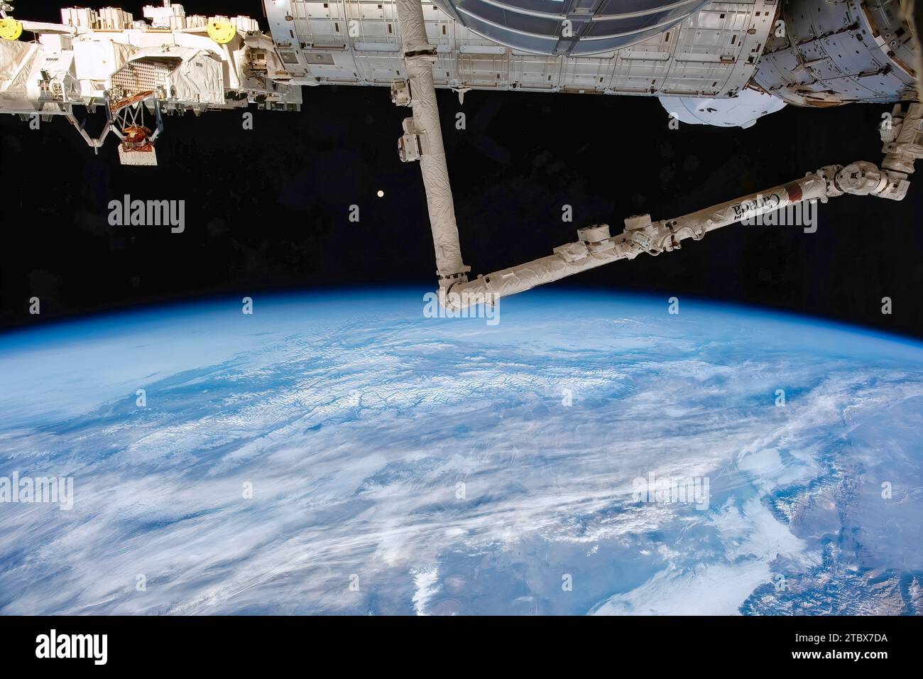 Moonrise over Planet Earth. Digital enhancement of an image by NASA ...