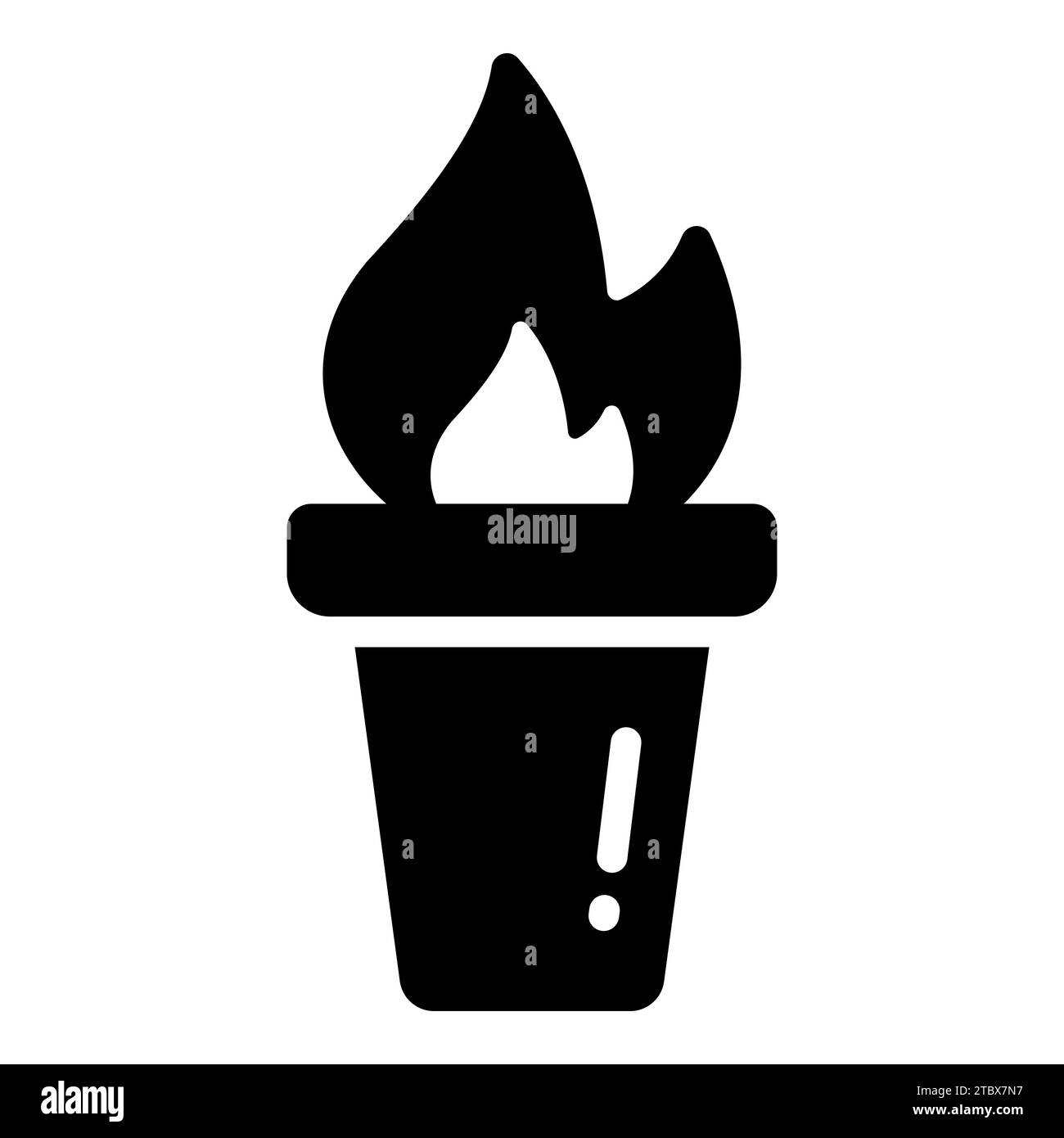 torch vector icon, school and education icon Stock Vector Image & Art ...