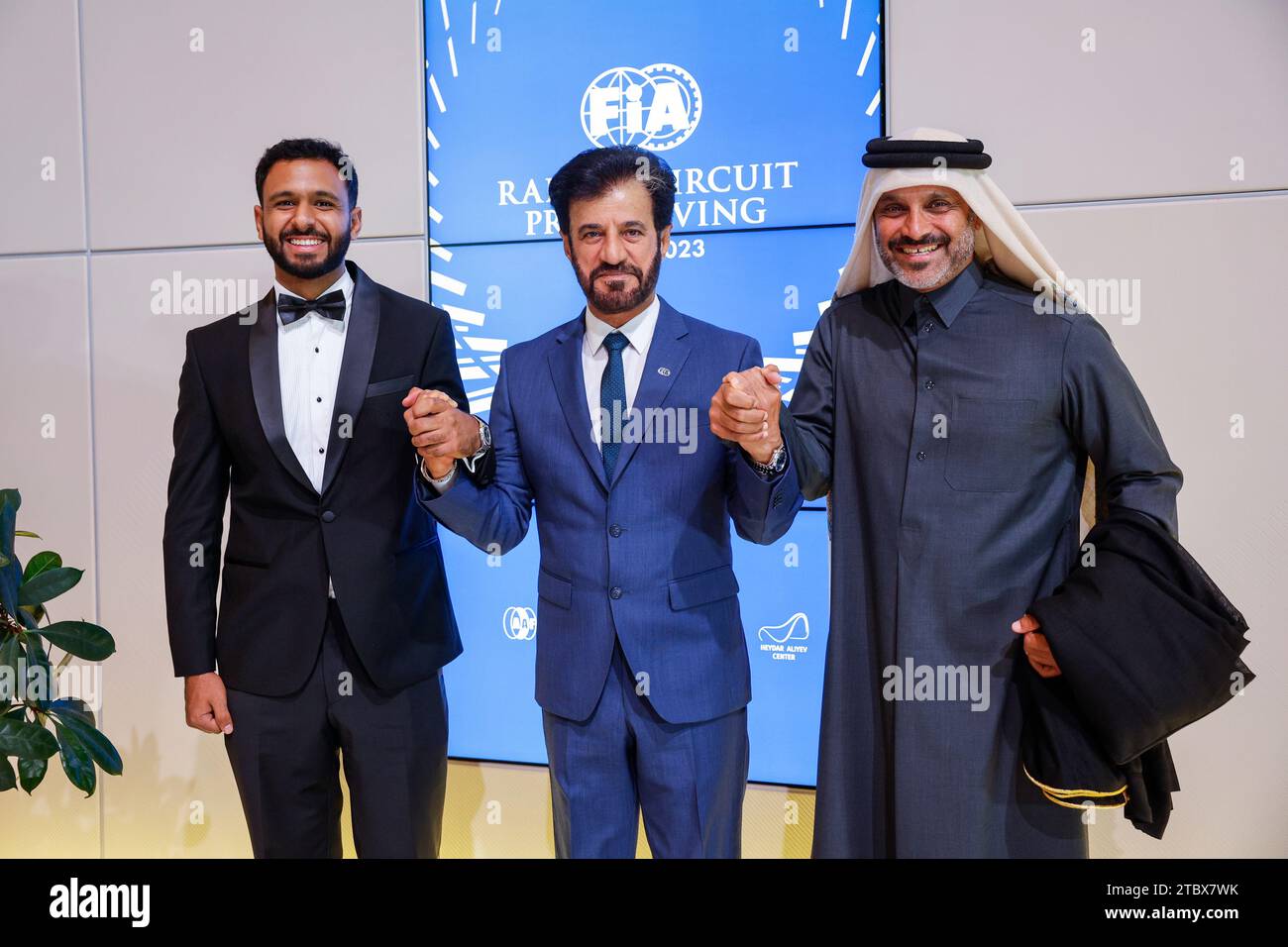BEN SULAYEM Mohamed, FIA President, portrait with AL-ATTIYAH Nasser ...