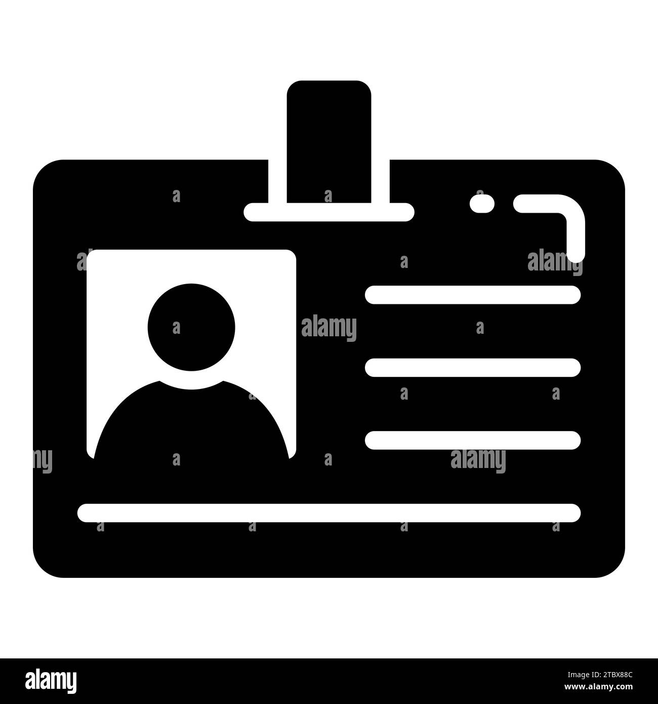 student card vector glyph icon, school and education icon Stock Vector ...