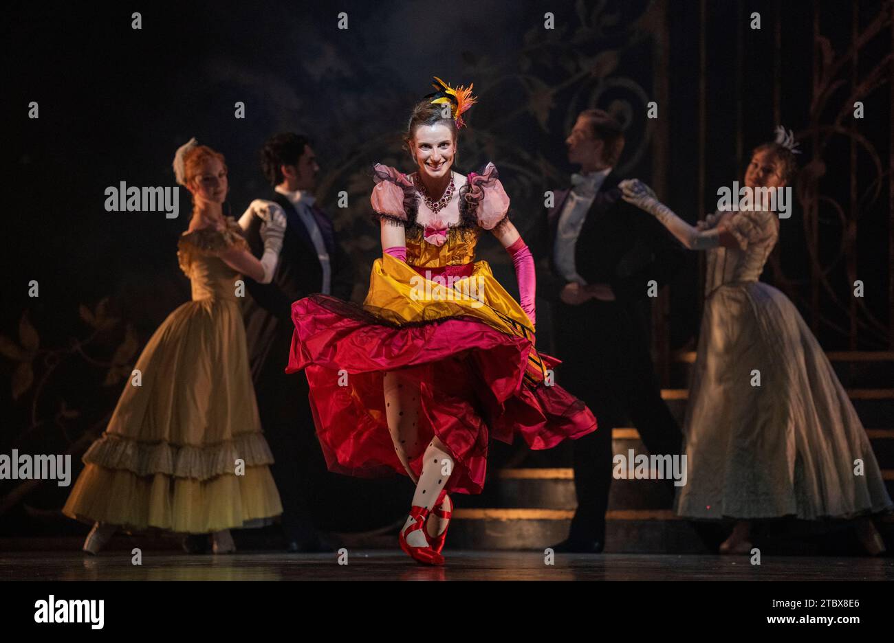 Dancers on stage during the dress run for Scottish Ballet's production ...