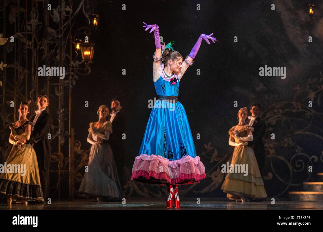 Dancers on stage during the dress run for Scottish Ballet's production ...