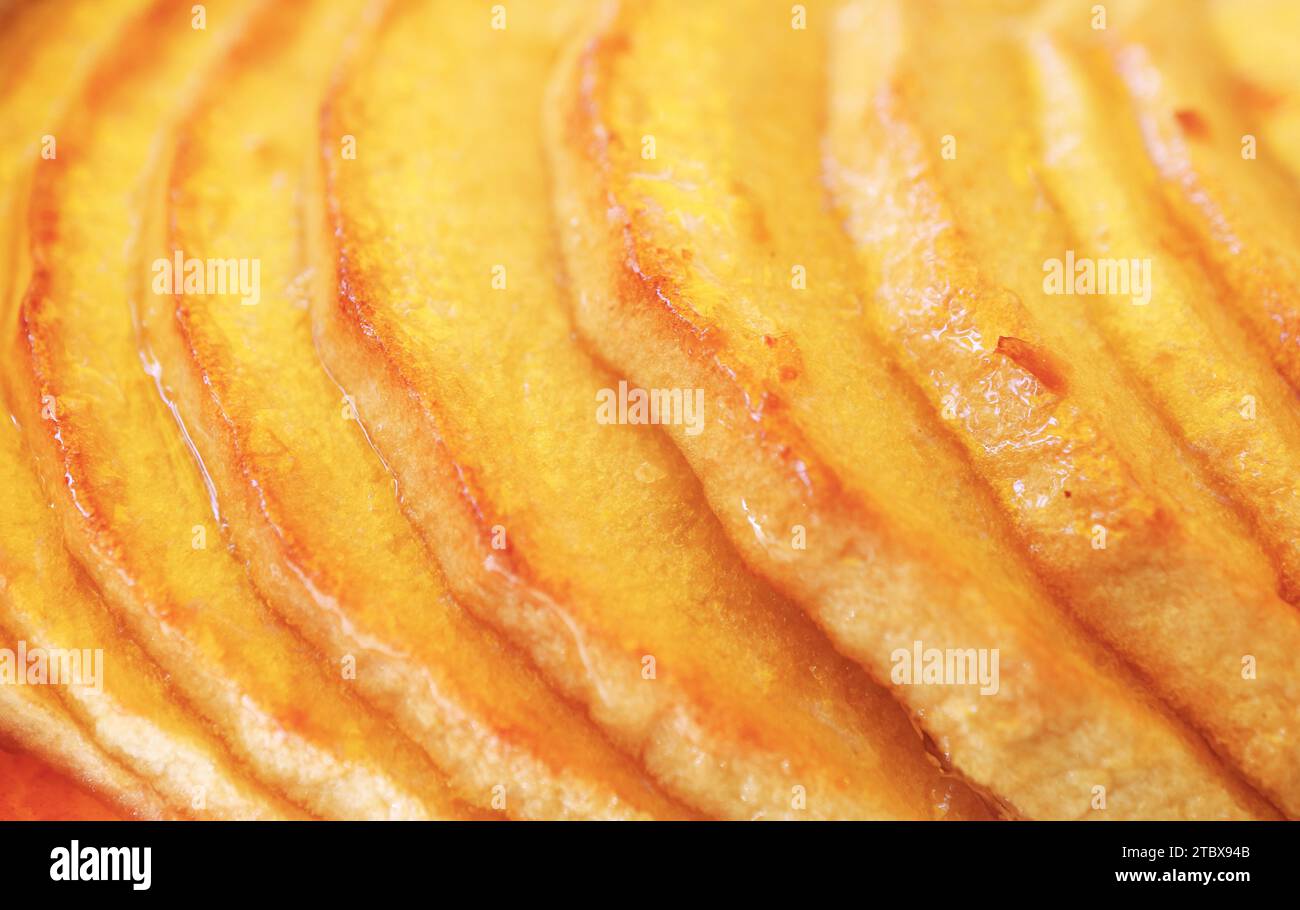 Mouthwatering Texture of Apple Slices on an Apple Tart Stock Photo - Alamy