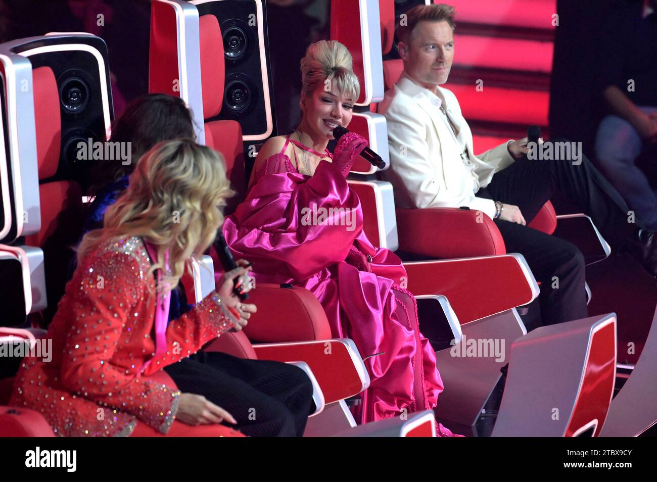 Bill Kaulitz, Tom Kaulitz, Shirin David und Ronan Keating im Finale der ...