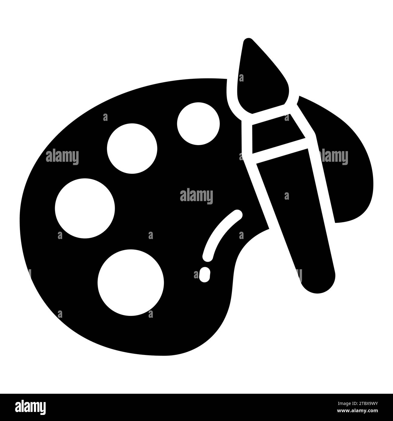 paint palette vector icon, school and education icon Stock Vector Image ...