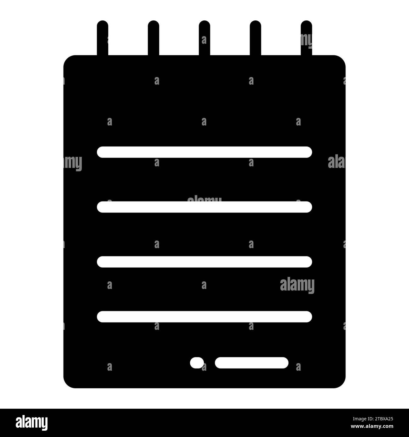 Notepad vector vectors hi-res stock photography and images - Alamy