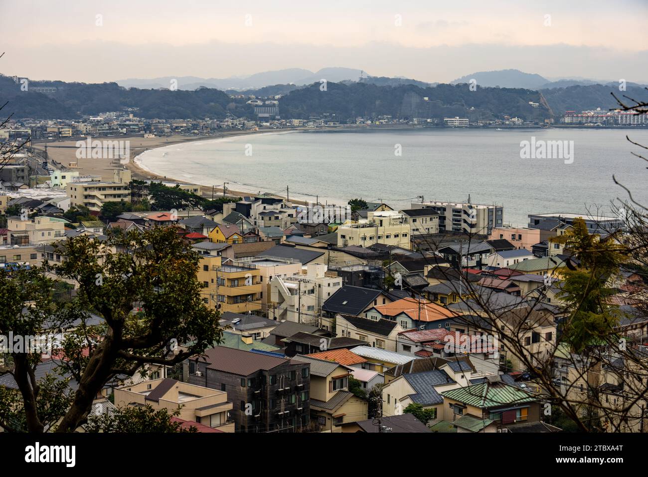 Aerial view of kamakura city hi-res stock photography and images - Alamy