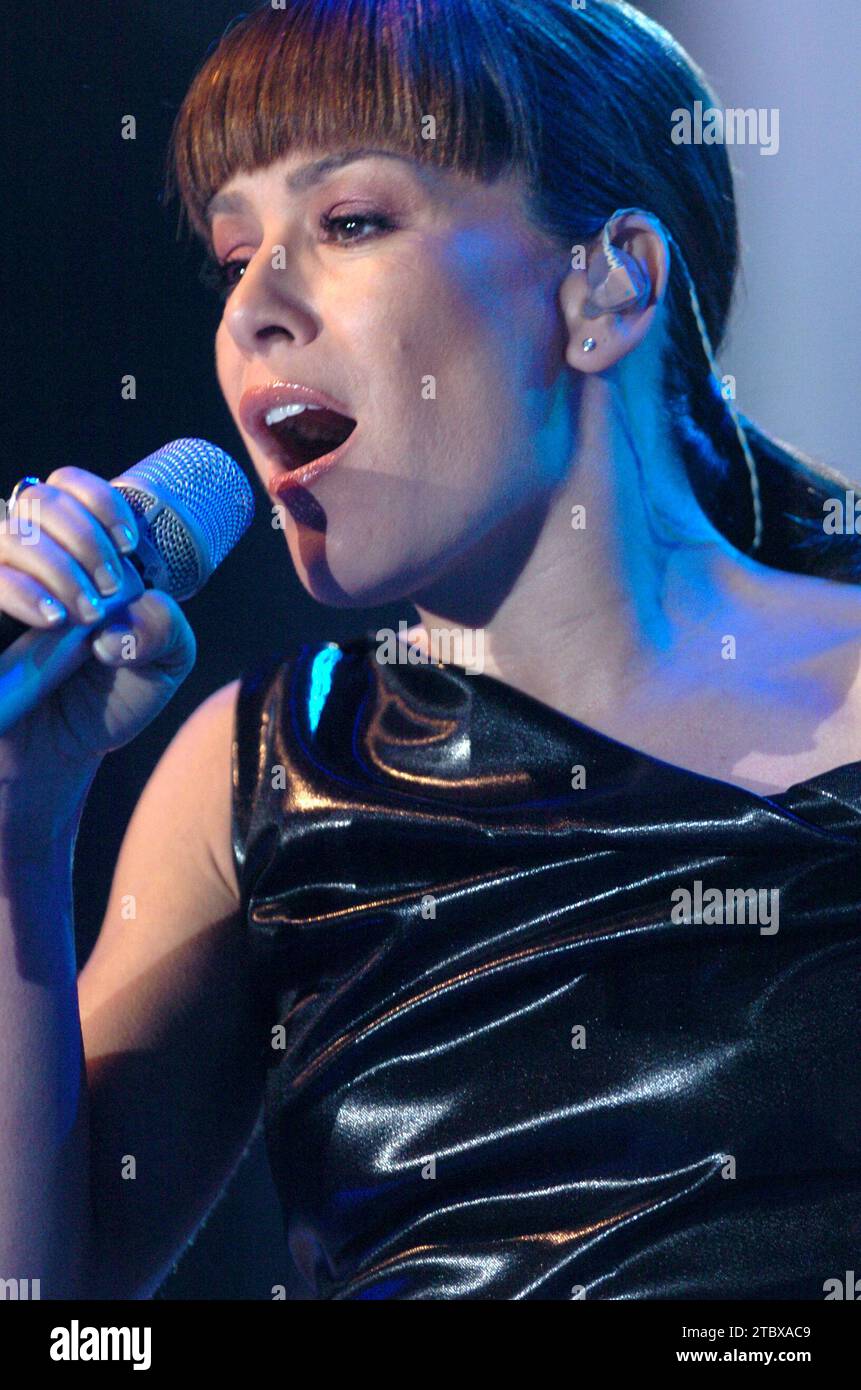 Milan Italy 2005-03-21 : Alexia,Italian singer, during live concert at ...
