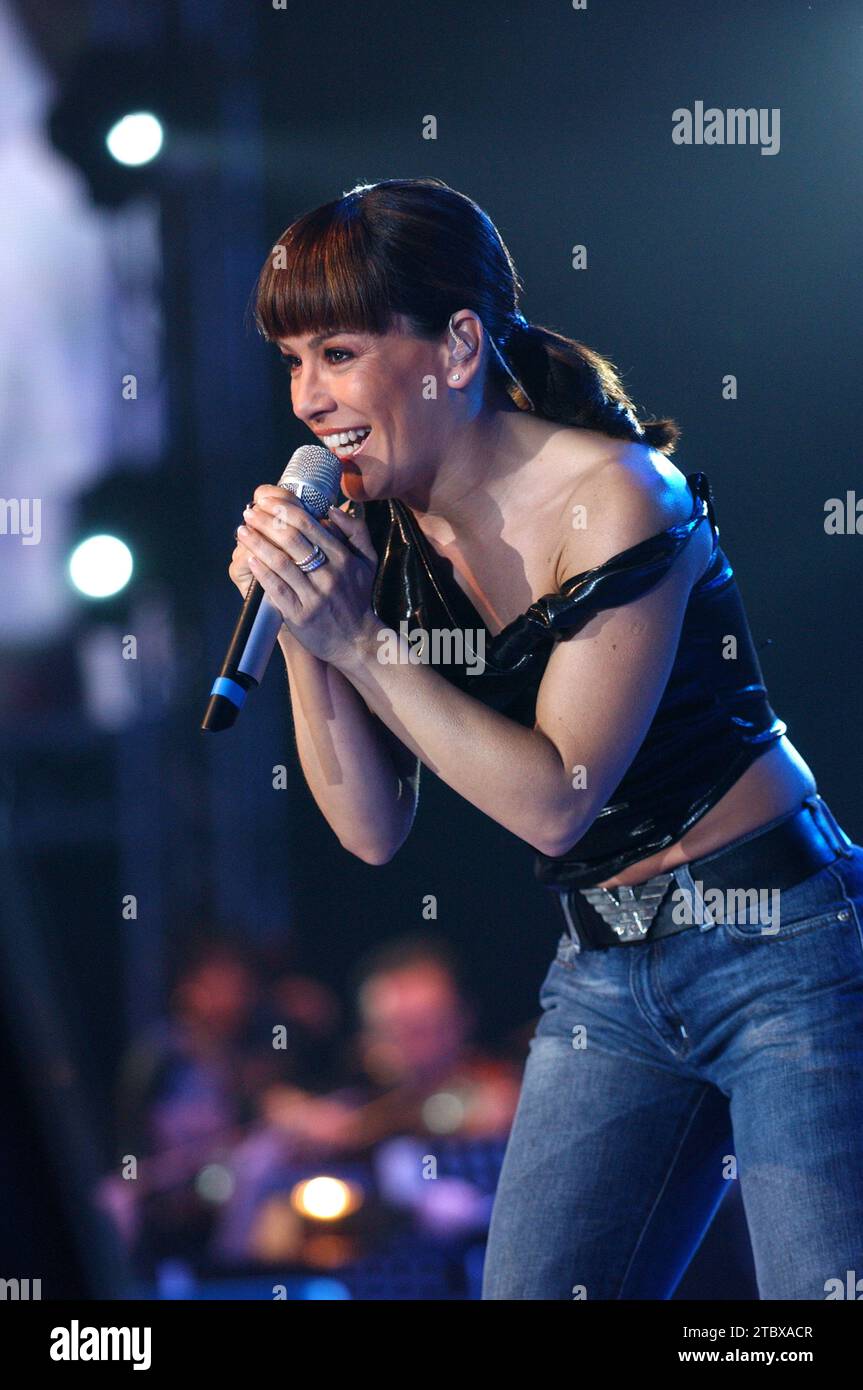 Milan Italy 2005-03-21 : Alexia,Italian singer, during live concert at ...