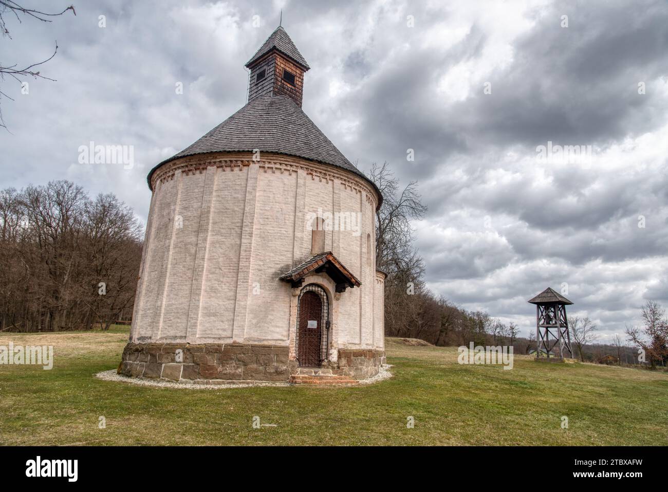 Saint Nicholas and Virgin Mary rotunda, Selo, Slovenia. Oldest rotunda ...