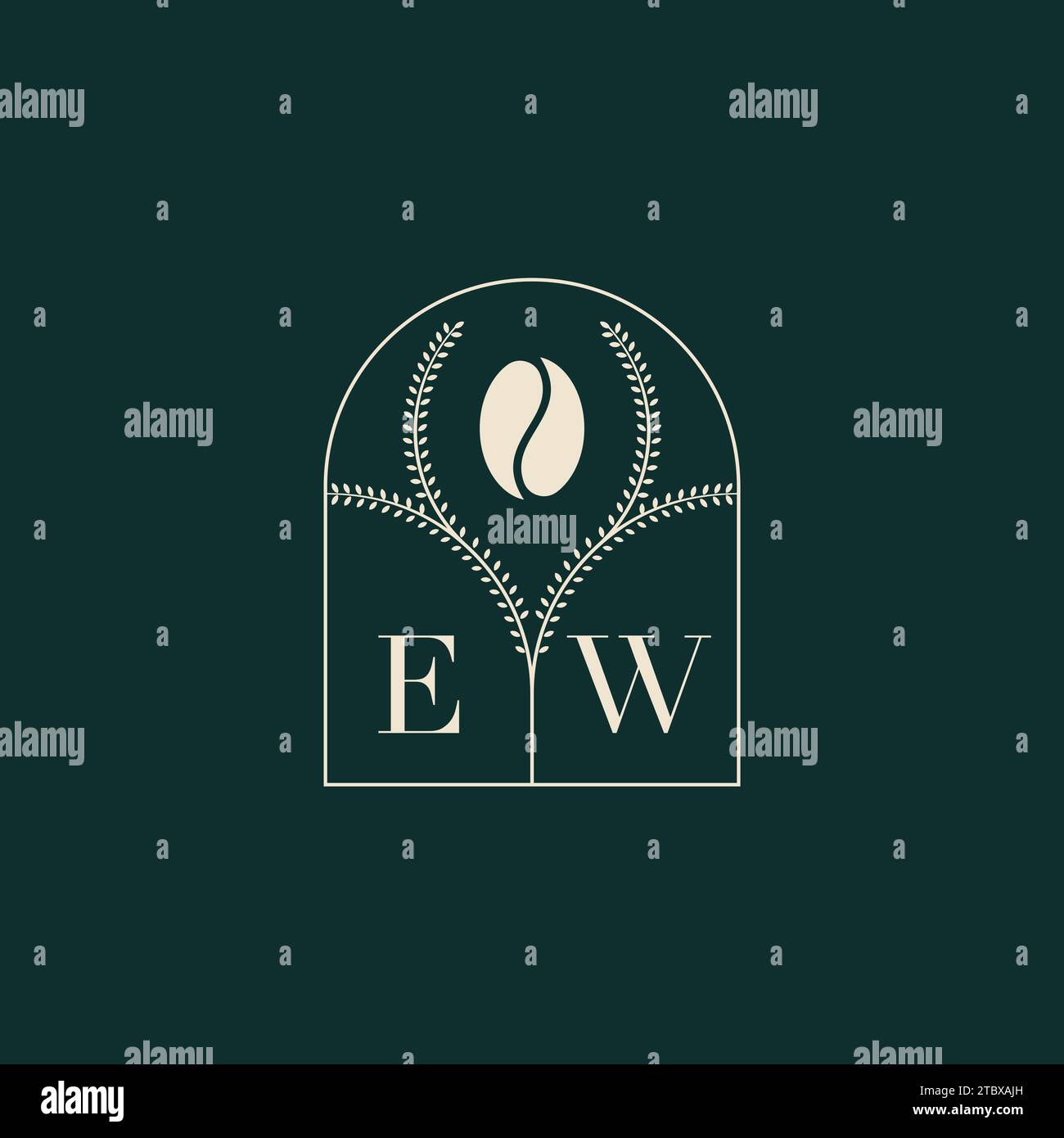 Ew logo design hi-res stock photography and images - Alamy