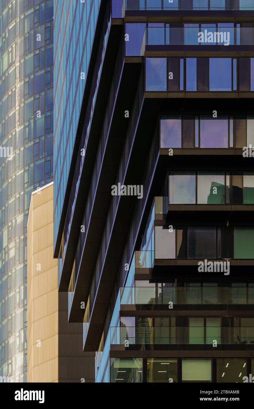 High rise building and modern business district hi-res stock ...