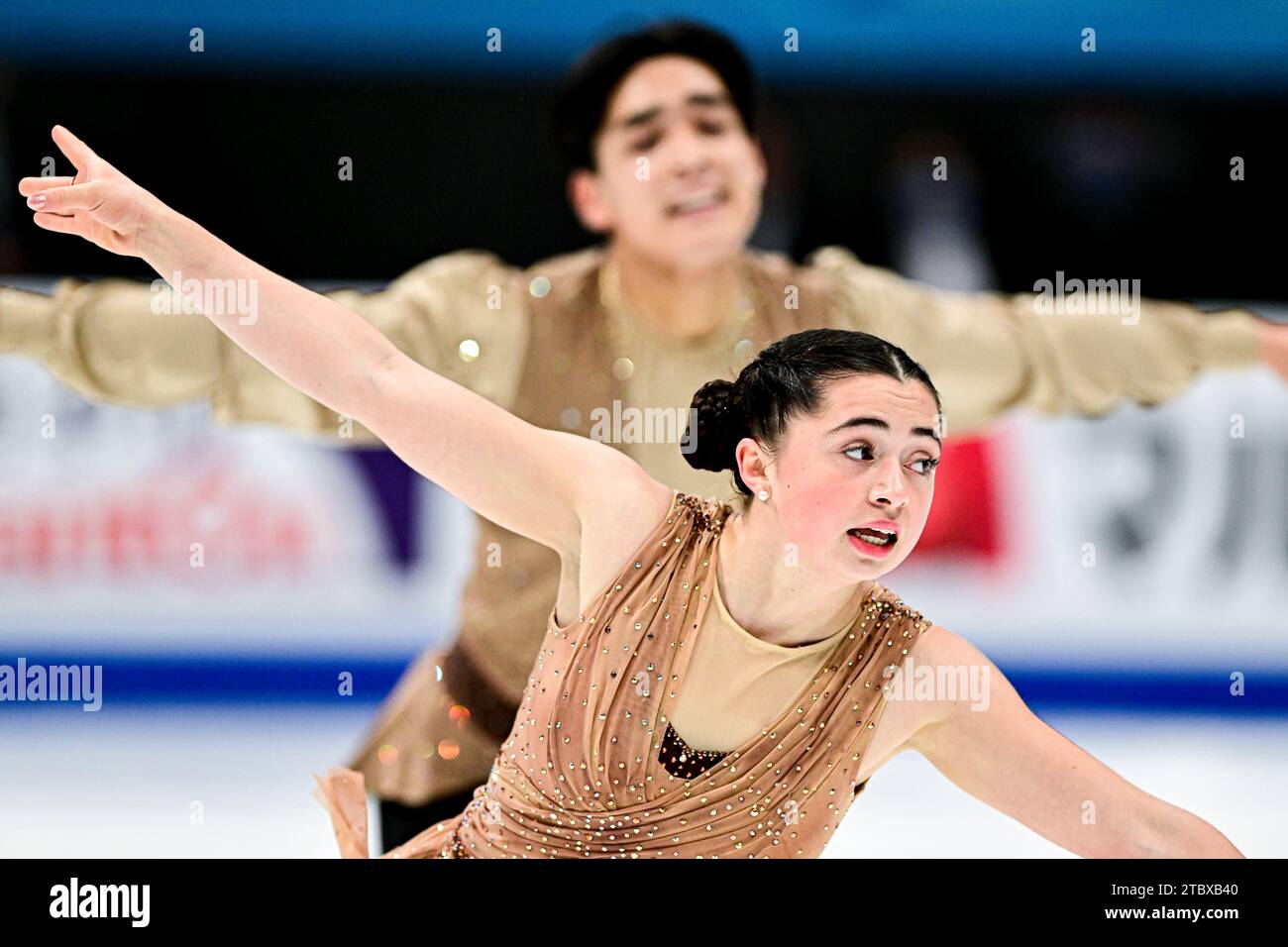 Beijing, China. 9th Dec 2023. Olivia FLORES & Luke WANG (USA), during ...