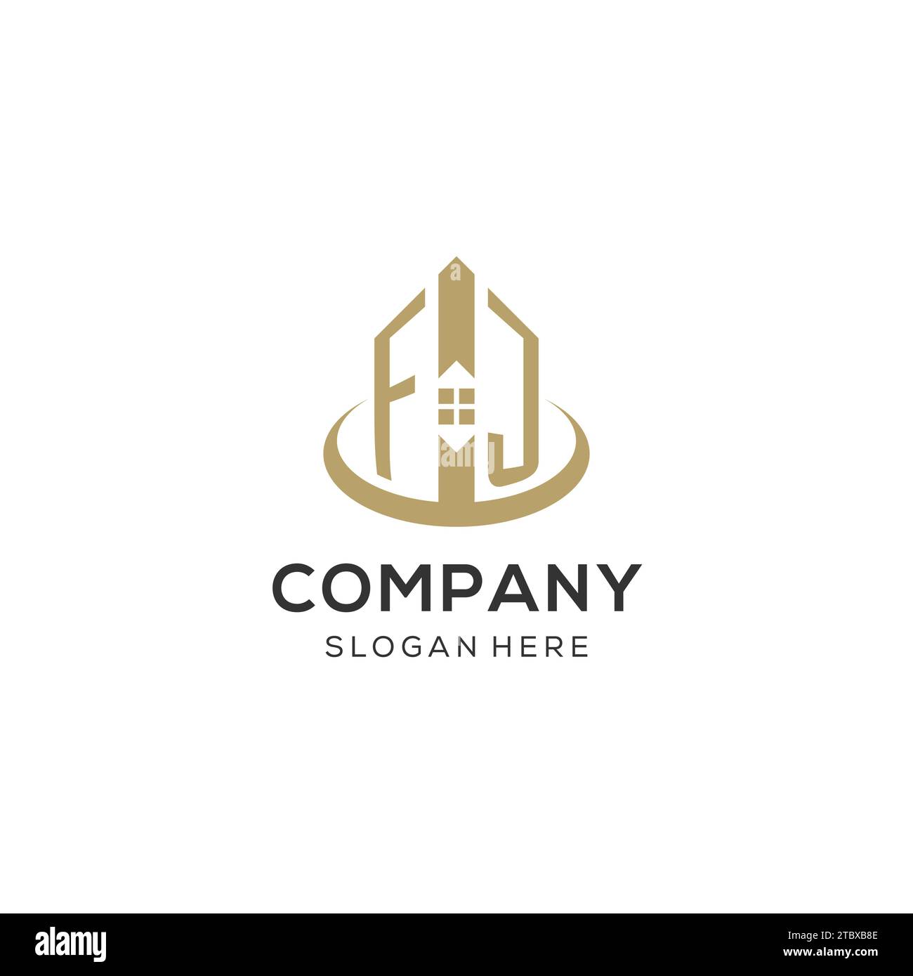 Fj clean logo Stock Vector Images - Alamy