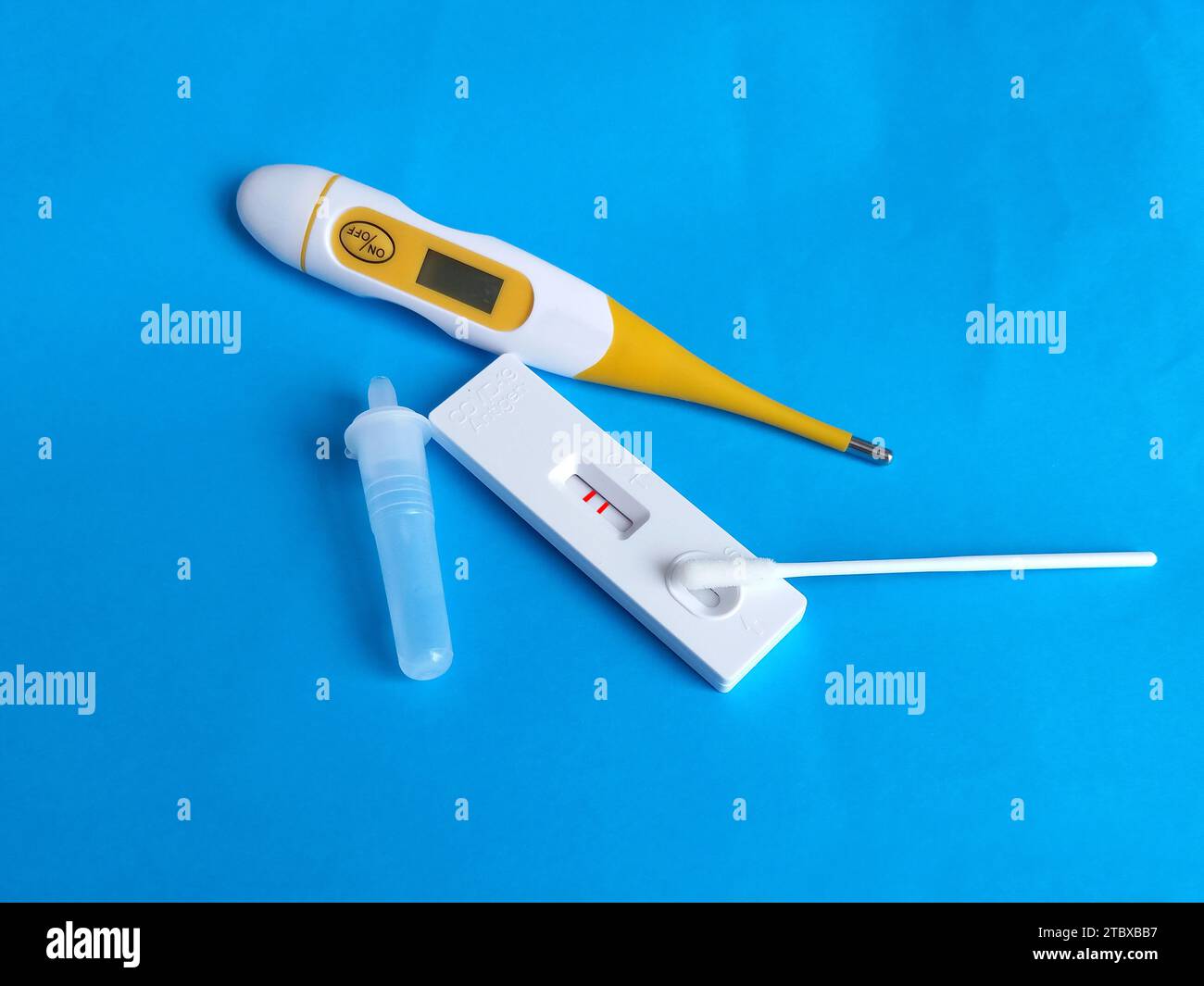 positive result virus Covid-19 rapid fast test sars-cov-2 antigen ...