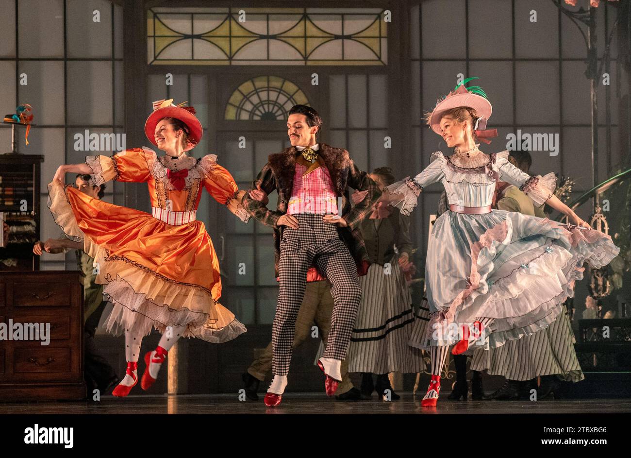 Dancers on stage during the dress run for Scottish Ballet's production ...
