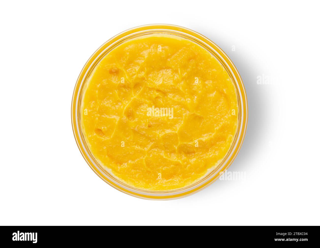 Mango juice glass top view Cut Out Stock Images & Pictures - Alamy