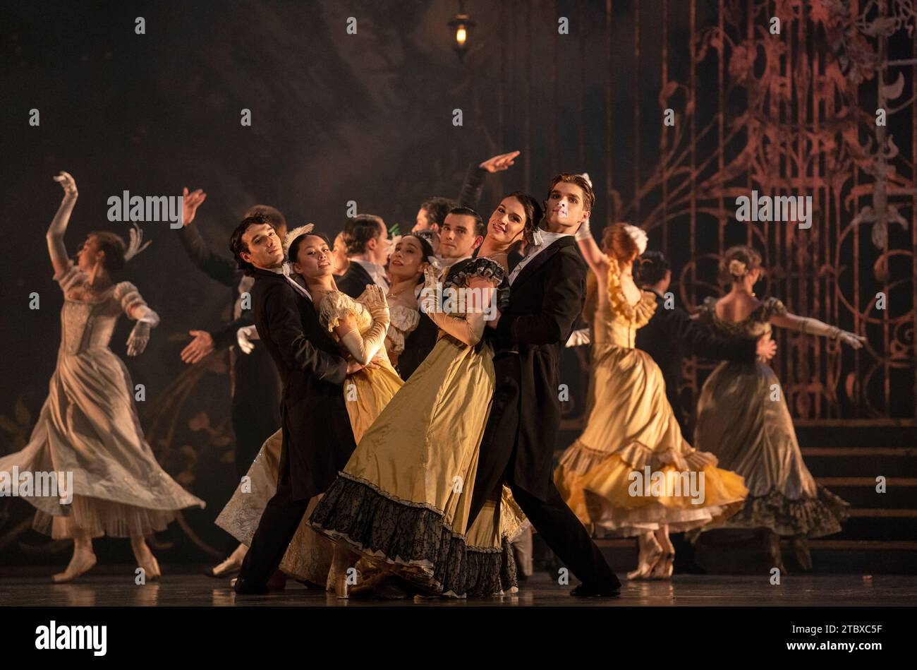 Dancers on stage during the dress run for Scottish Ballet's production ...