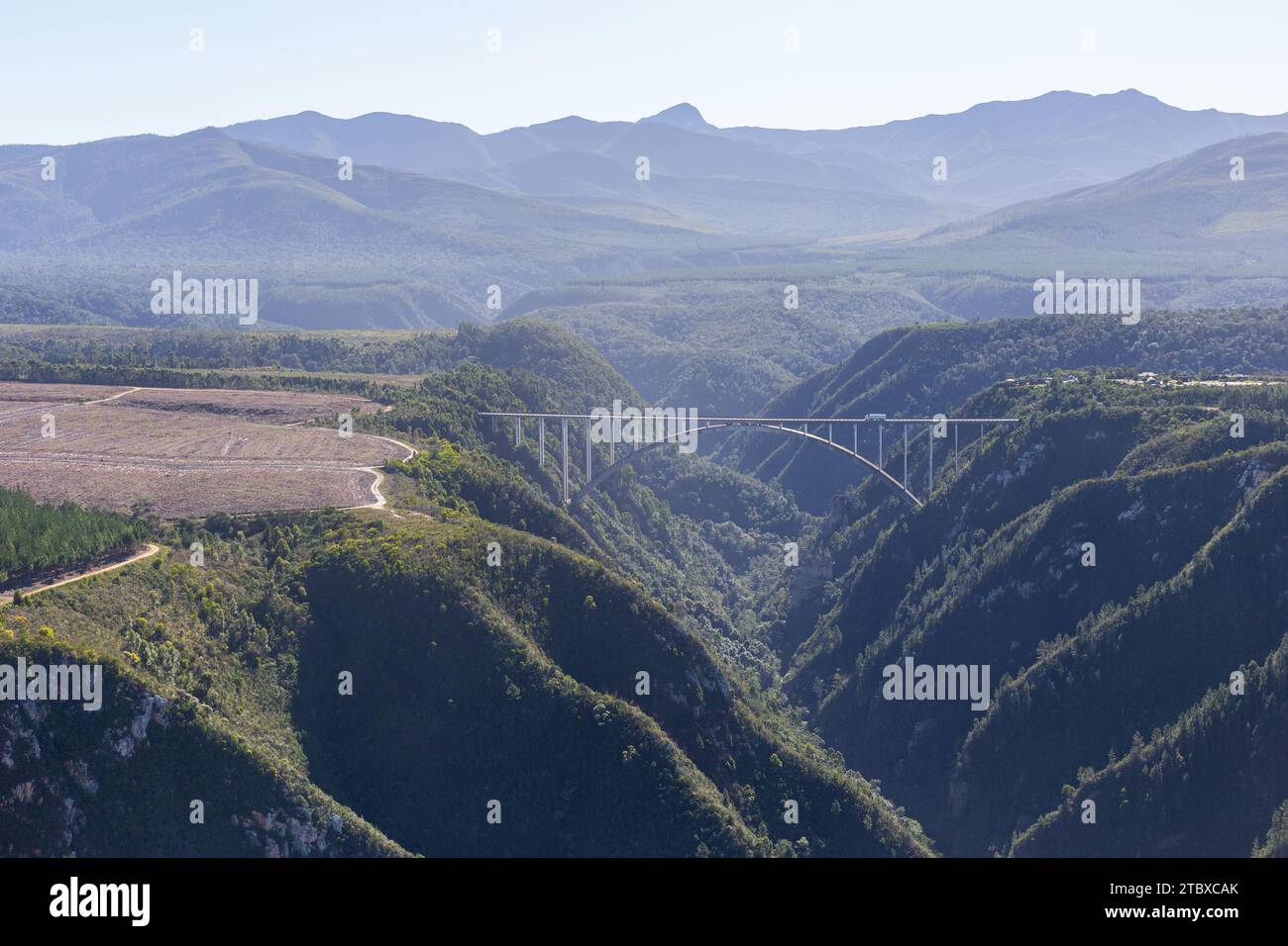 The Bloukrans Bridge is an arch bridge located in South Africa.The ...