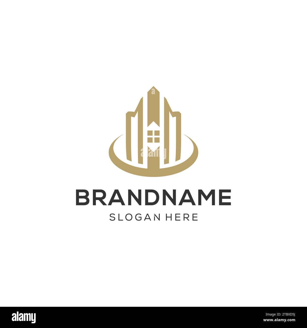 Initial MM logo with creative house icon, modern and professional real ...