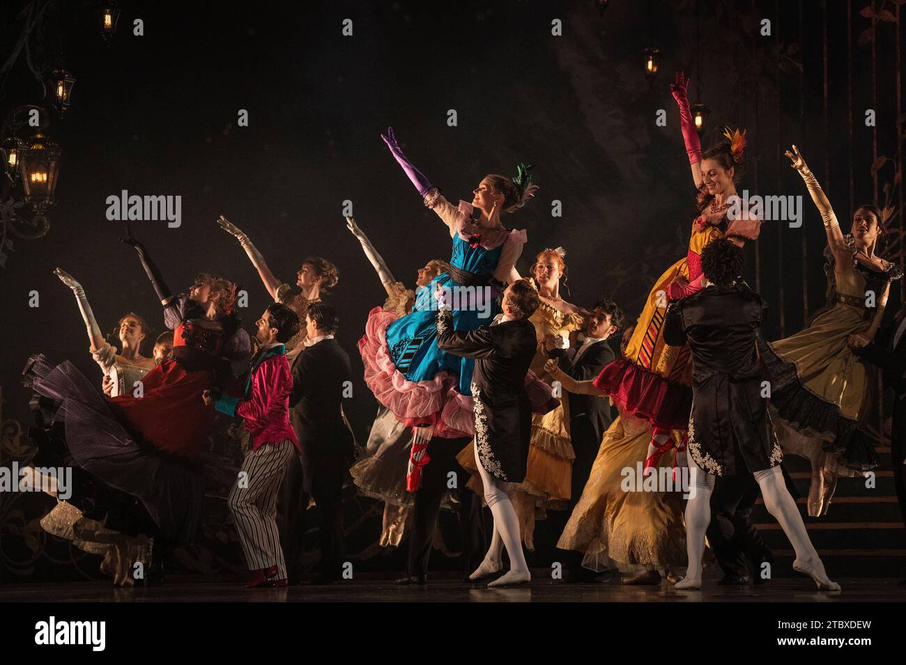 Dancers on stage during the dress run for Scottish Ballet's production ...