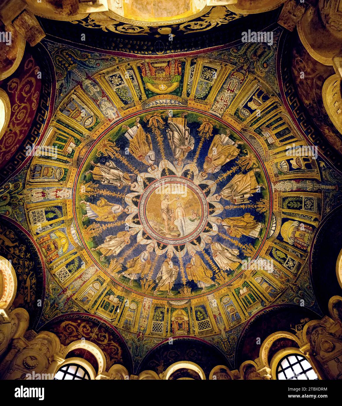 Ravenna, Italy November 2.2023 - The Baptistery of Neon or Orthodox ...