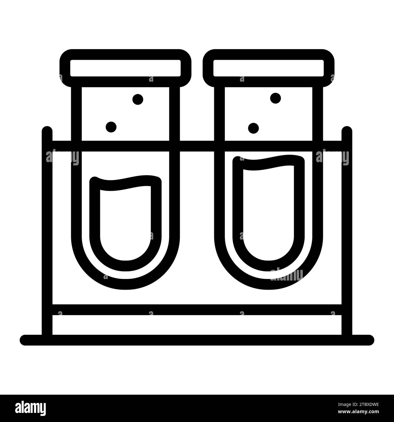 test tubes vector line icon, school and education icon Stock Vector ...